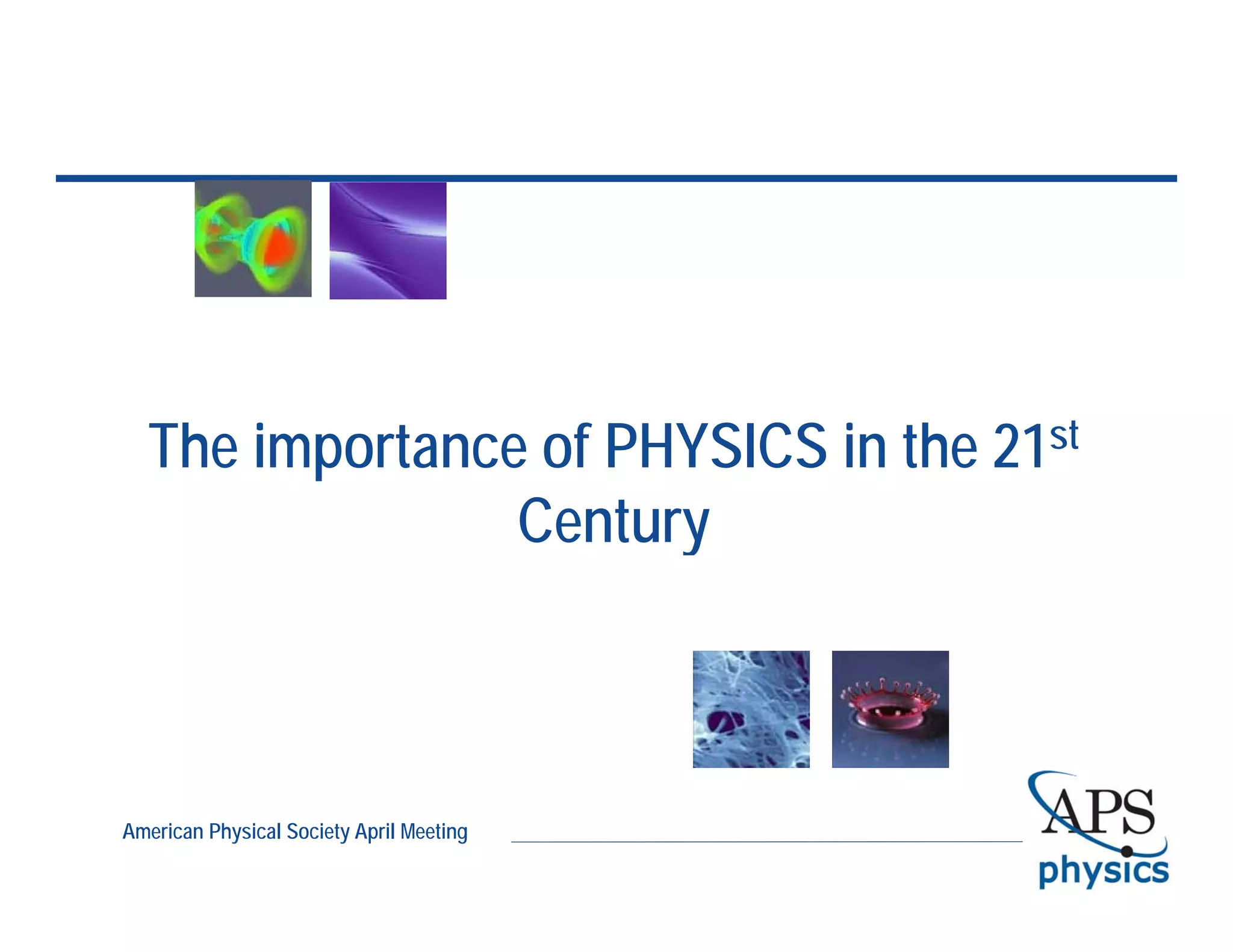Importance of physics in 21st | PDF