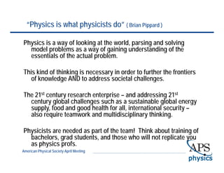 Importance of physics in 21st | PDF