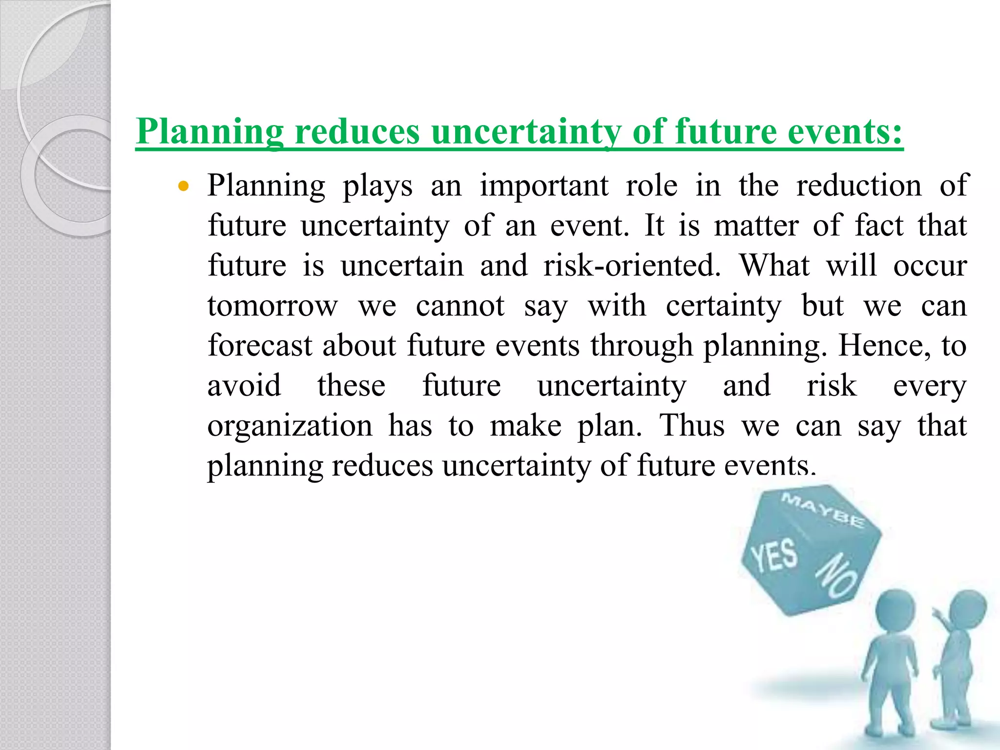 Objectives of planning | PPT