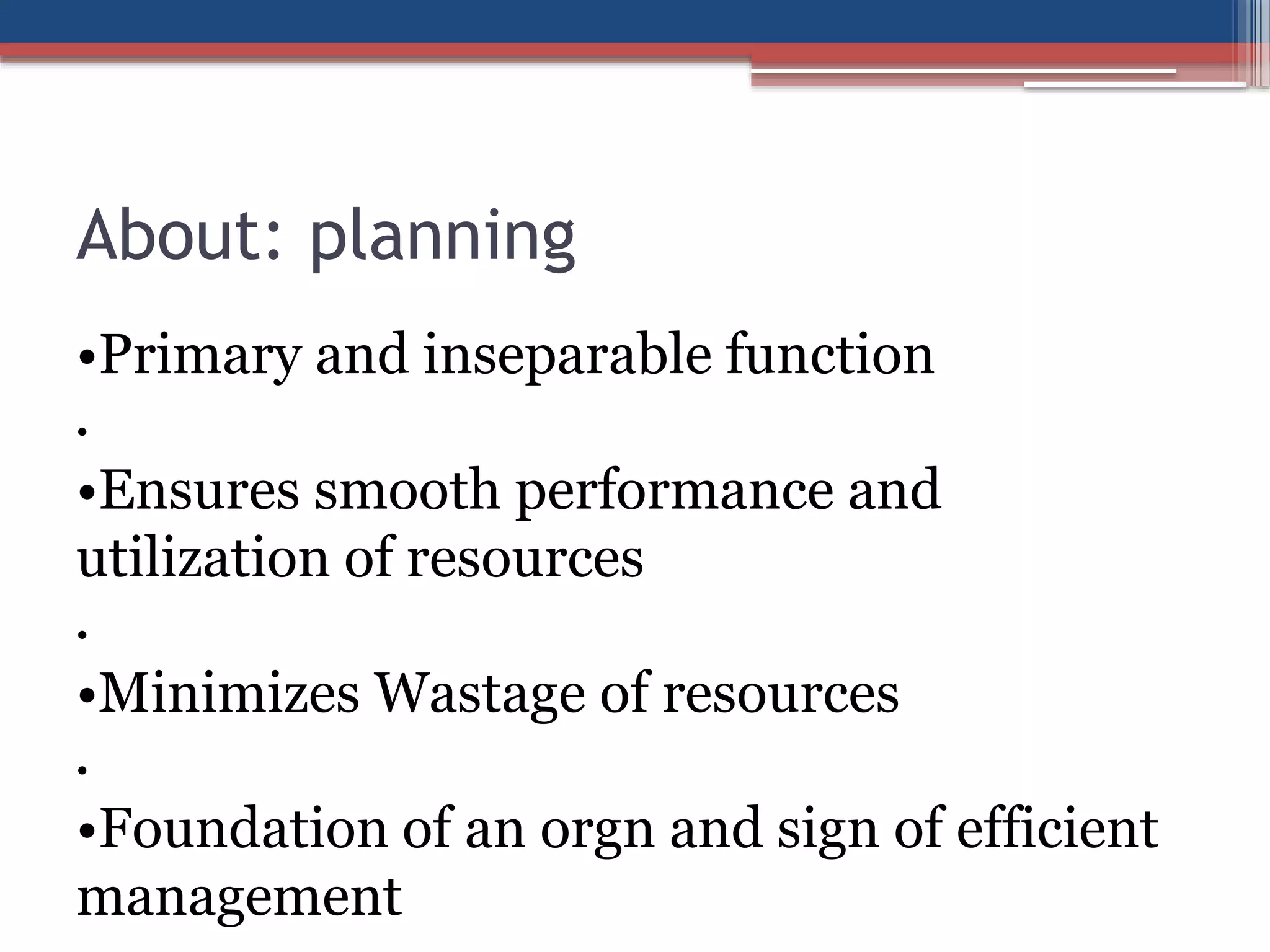 Importance of planning | PPT