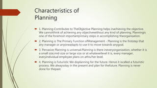 IMPORTANCE OF PLANNING IN MANAGEMENT – ADVANTAGES & LIMITATIONS OF ...