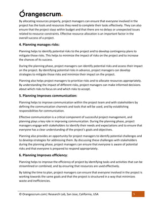 Why Planning Is Important in Project Management | PDF