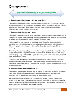 Why Planning Is Important in Project Management | PDF
