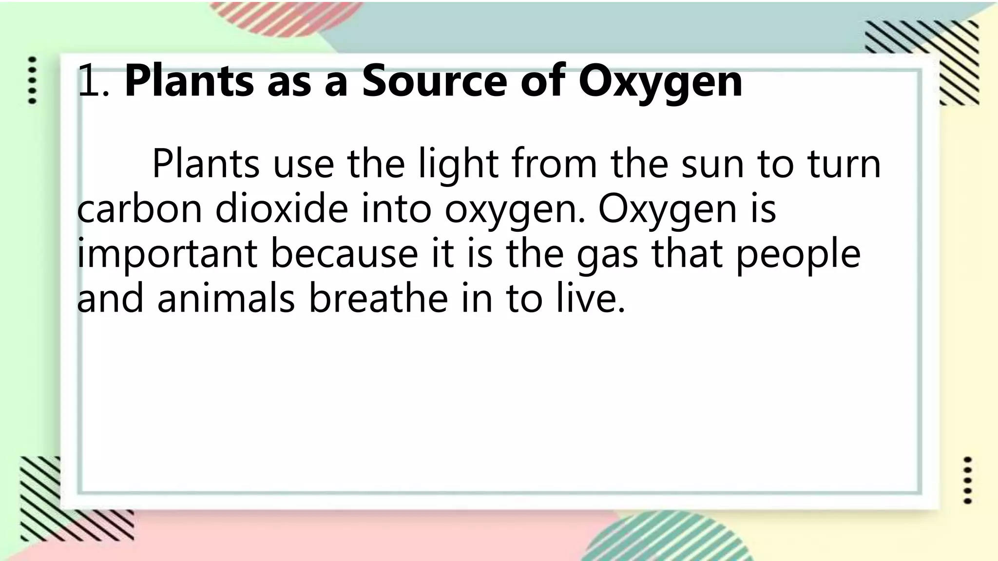 Importance of Plant | PPT