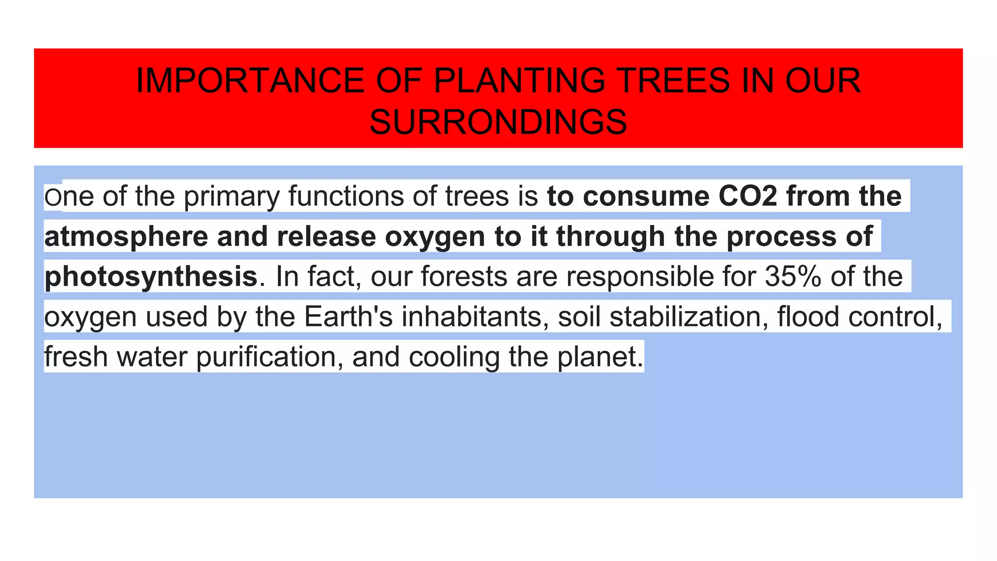 Importance of planting | PPTX
