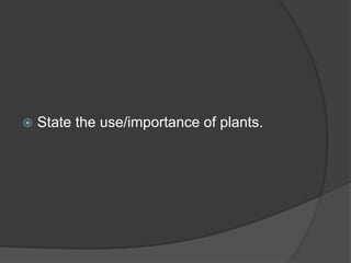 Importance of plants | PPTX
