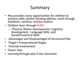 Importance of play | PPTX