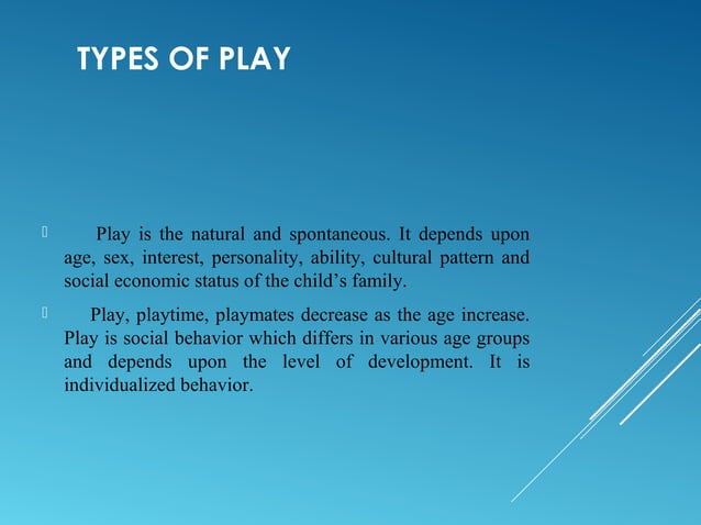 IMPORTANCE OF PLAY | PPT | Parenting Babies and Toddlers | Parenting