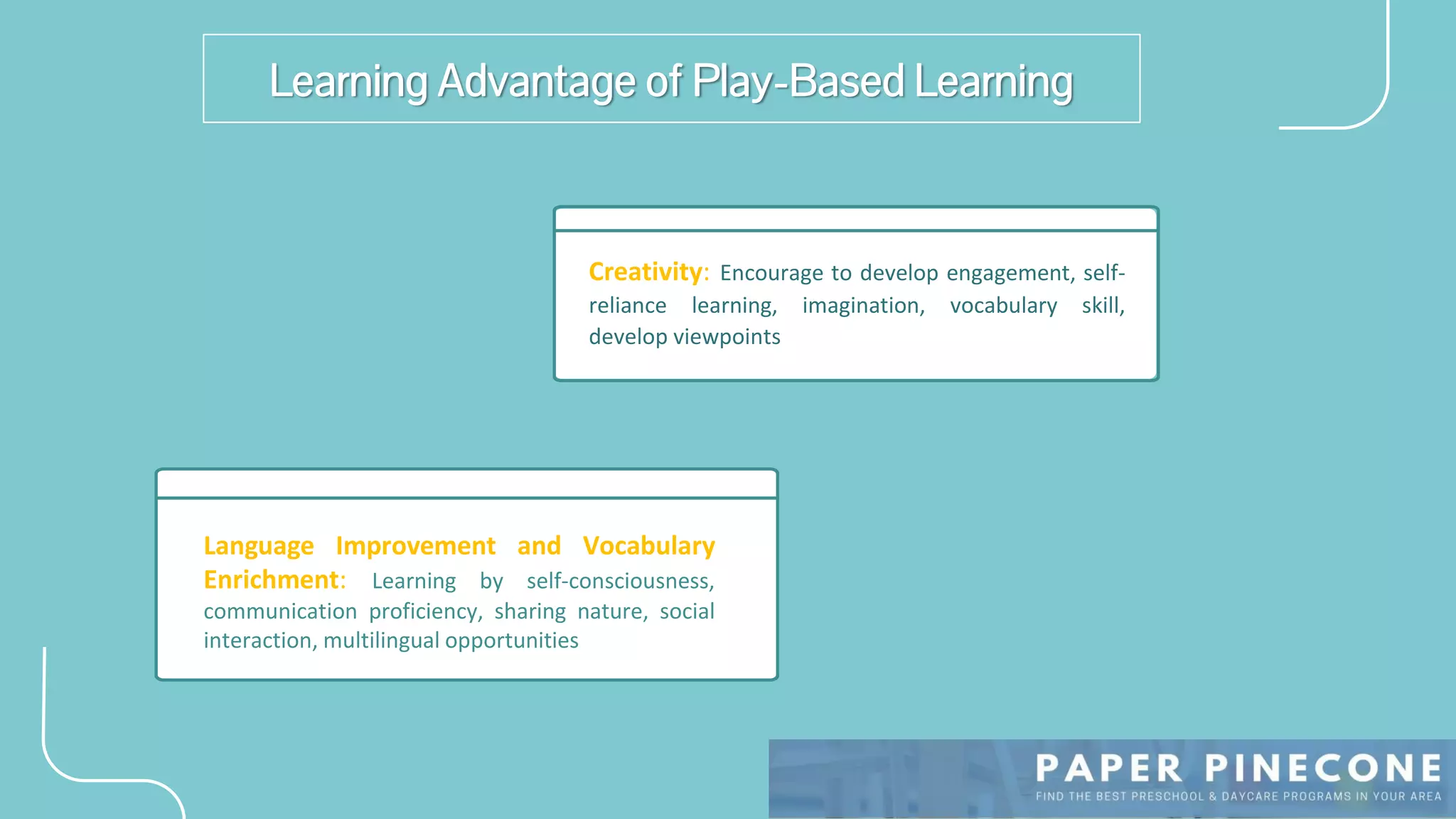 Importance of Play-Based Learning in Preschool – Paper Pinecone | PDF