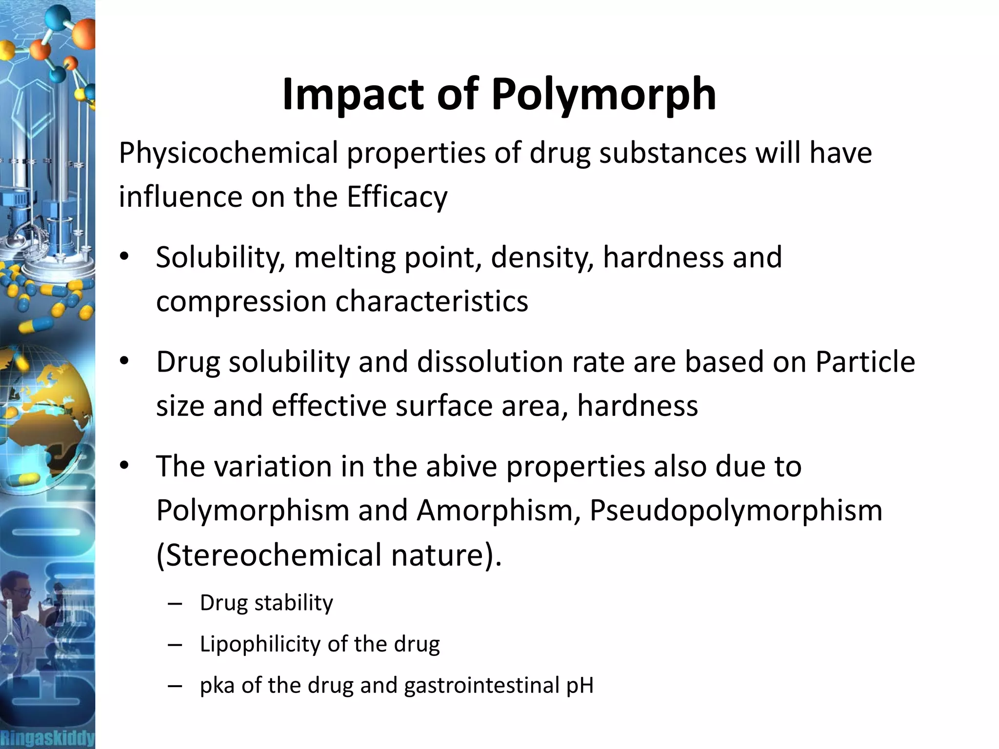 Importance of Polymorphs in Pharma Industry by dr. amsavel | PDF