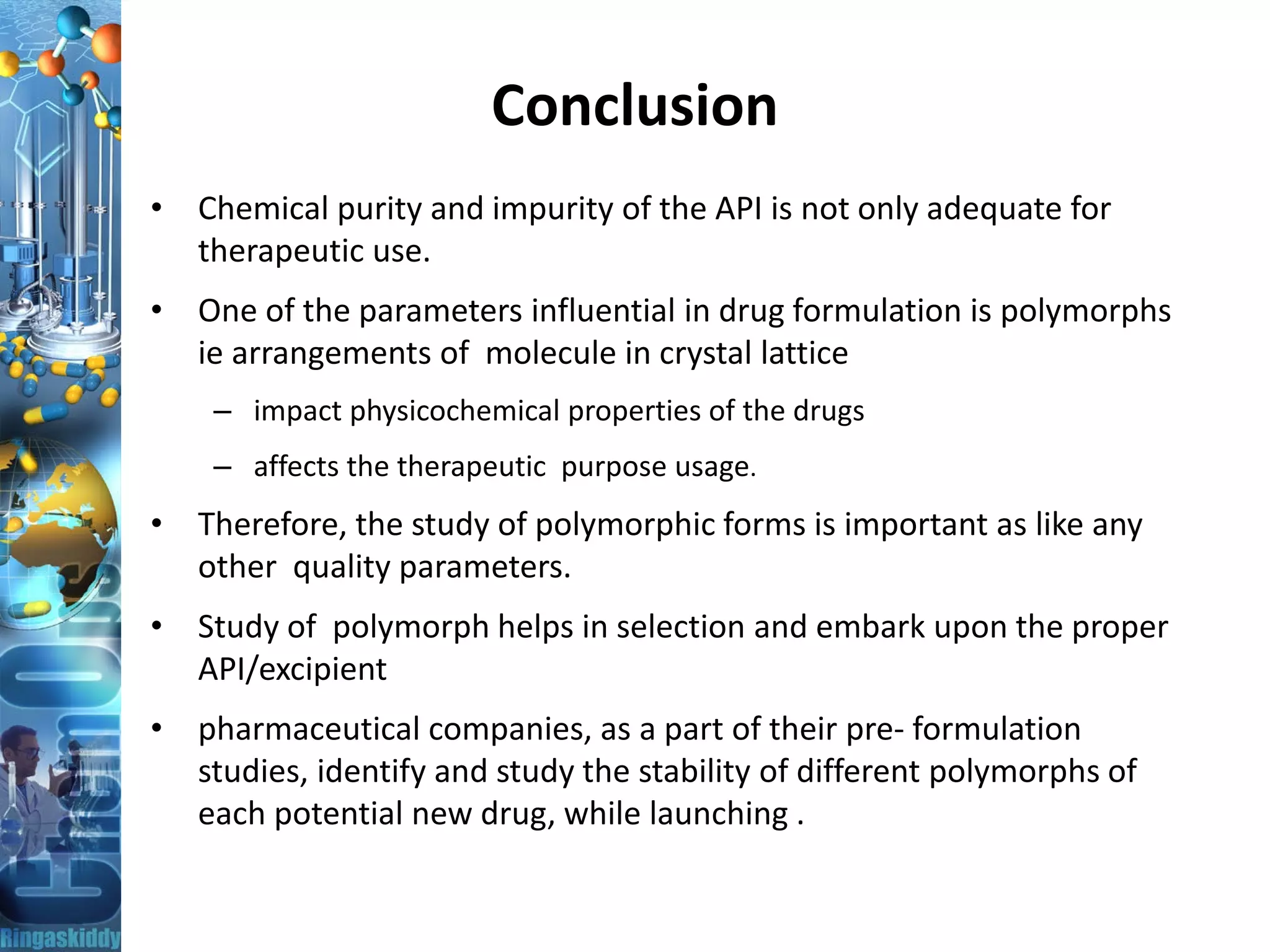 Importance of Polymorphs in Pharma Industry by dr. amsavel | PDF