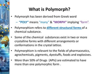 Importance of Polymorphs in Pharma Industry by dr. amsavel | PDF