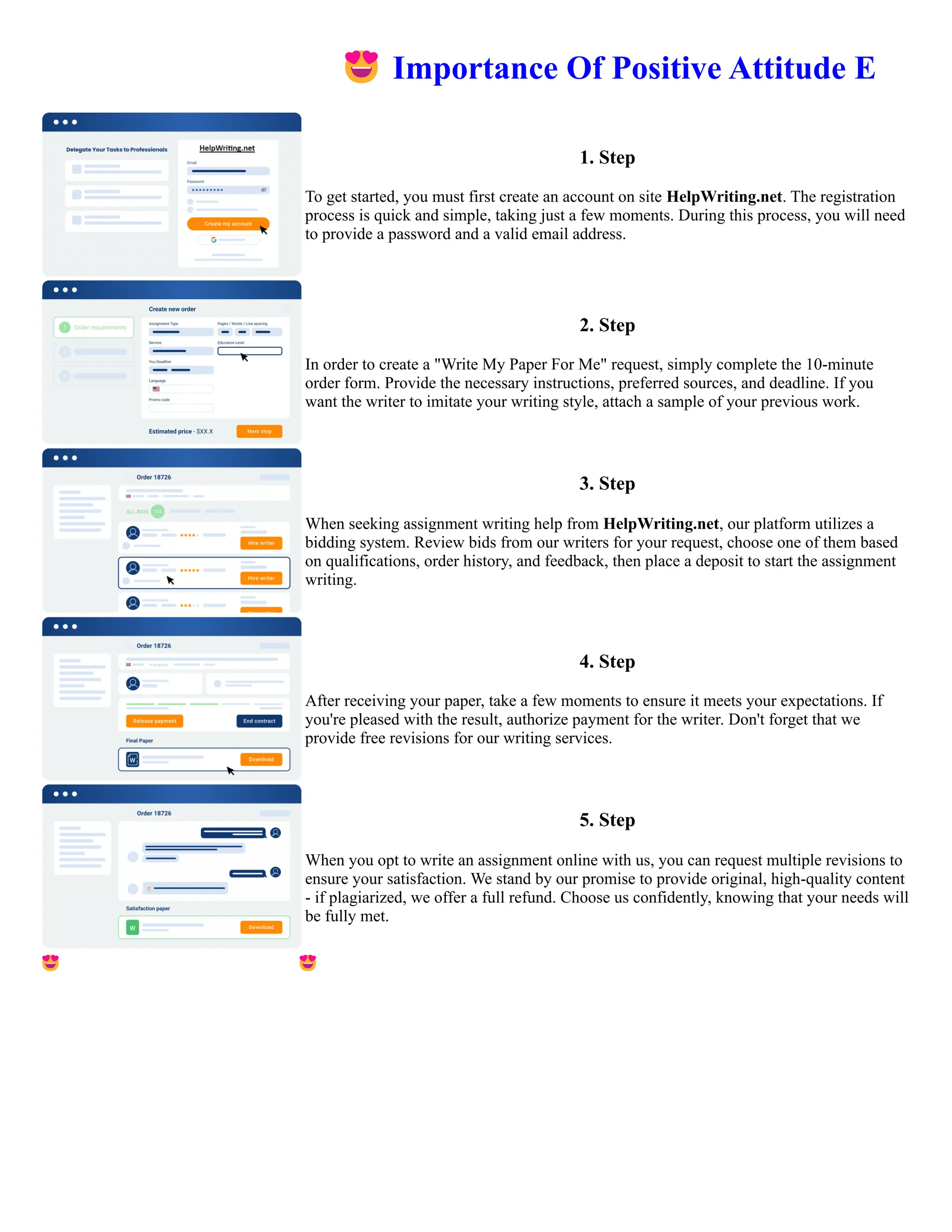 Importance Of Positive Attitude E | PDF