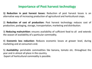 Importance of post harvest technology in fruits and vegetables.pptx