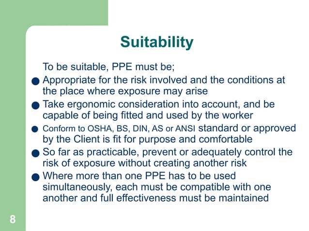 Importance of PPEs in prevention of Hazards.ppt