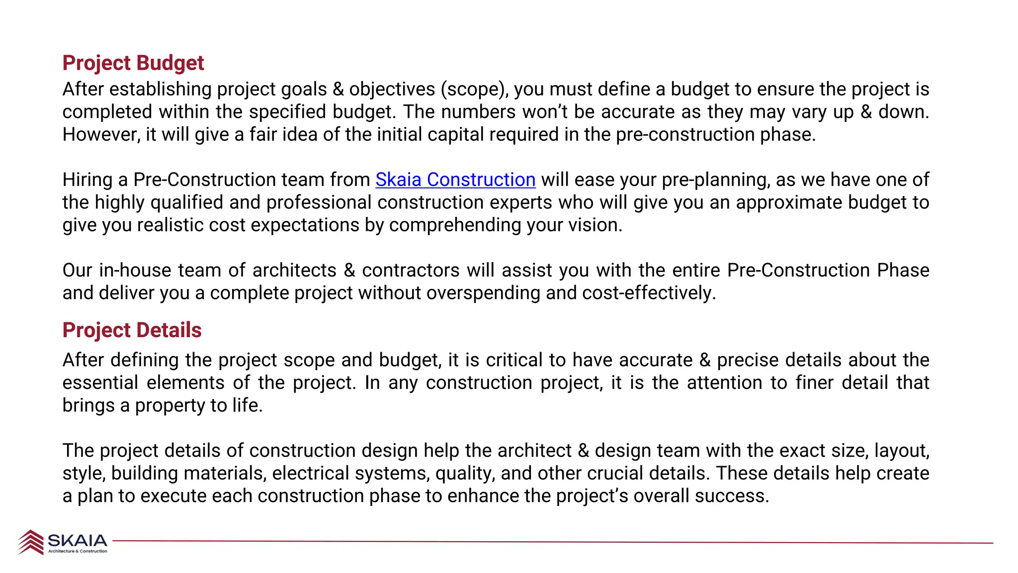 Importance of Pre-Construction Planning in a Construction Project | PPT