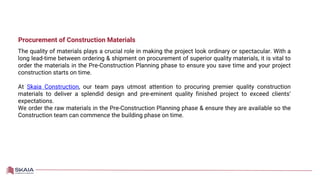 Importance of Pre-Construction Planning in a Construction Project | PPT