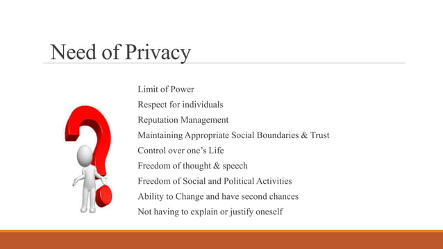 Why Privacy is important when you are in a dispute | PPT