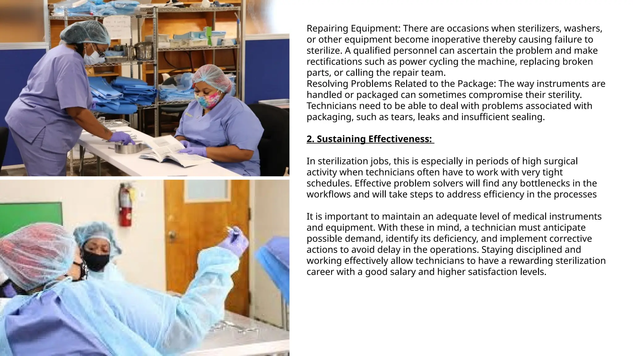 Importance Of Problem-Solving Skills For Becoming A Sterilization Technician | PPTX