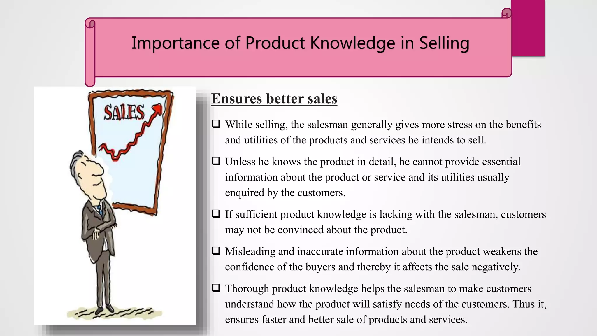 Importance of product knowledge in selling | PPTX