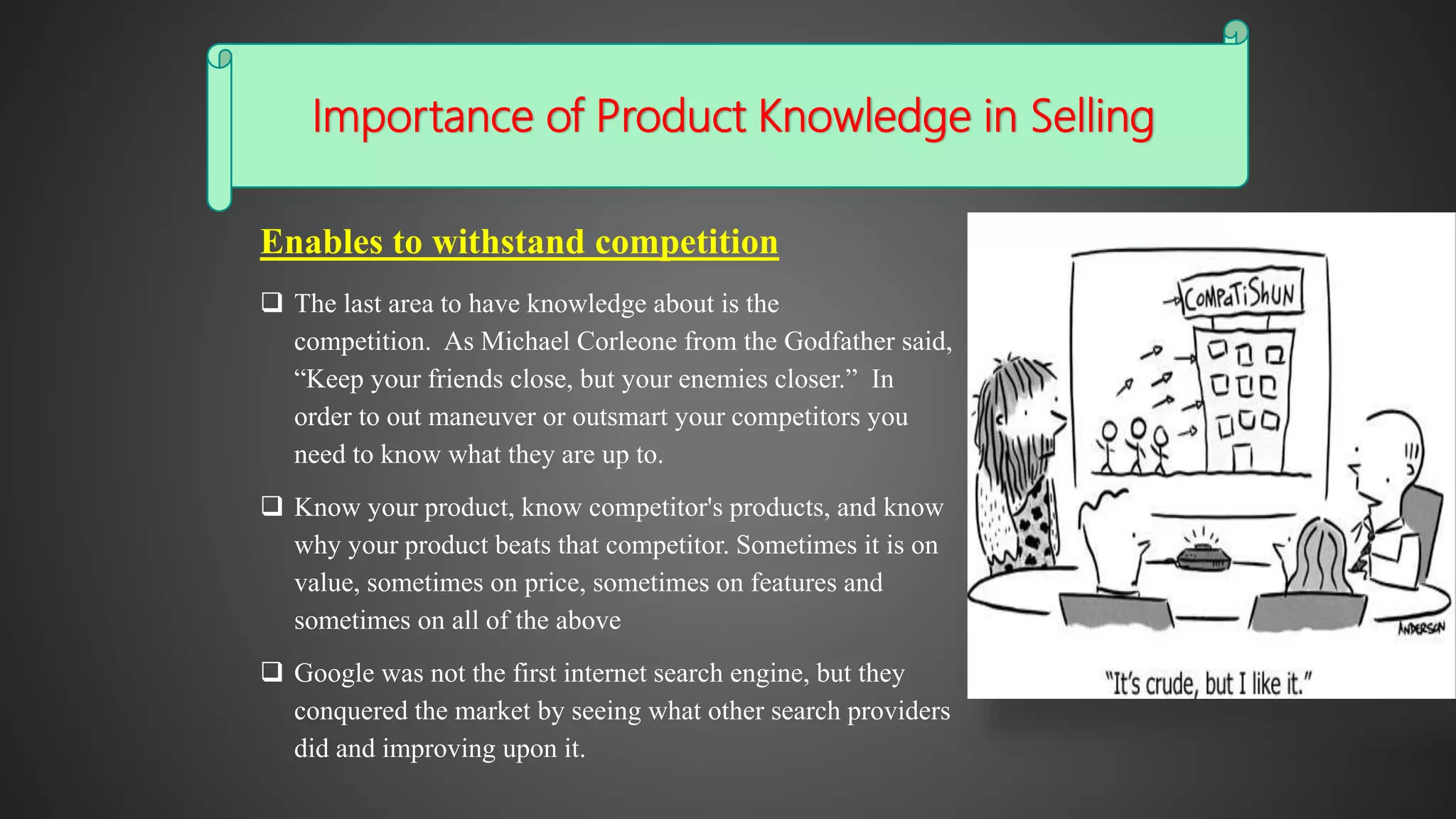 Importance of product knowledge in selling | PPTX