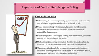 Importance of product knowledge in selling | PPTX