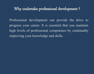 Importance of professional training | PPTX | Career Advice | Careers