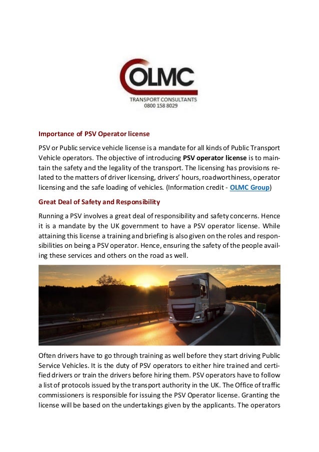 Importance of PSV Operator license | PDF