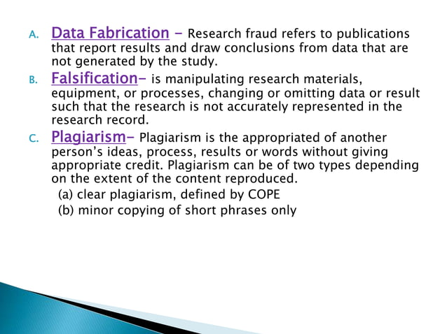 Importance of publication ethics | PPTX | Publishing Industry | Industries