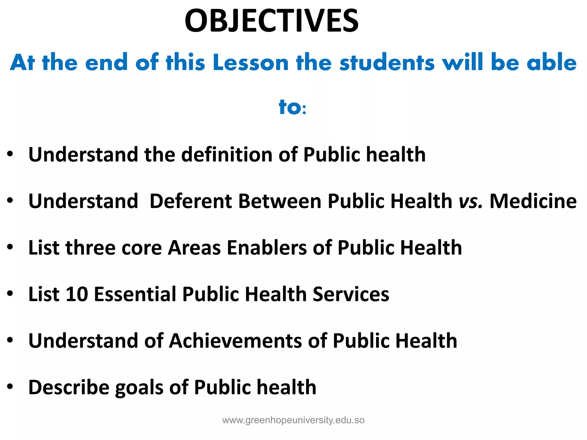 Understanding the Importance of Public Health | PPT