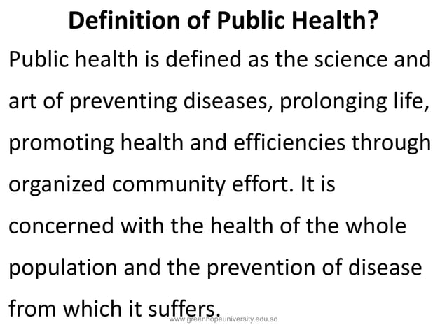Understanding the Importance of Public Health | PPT