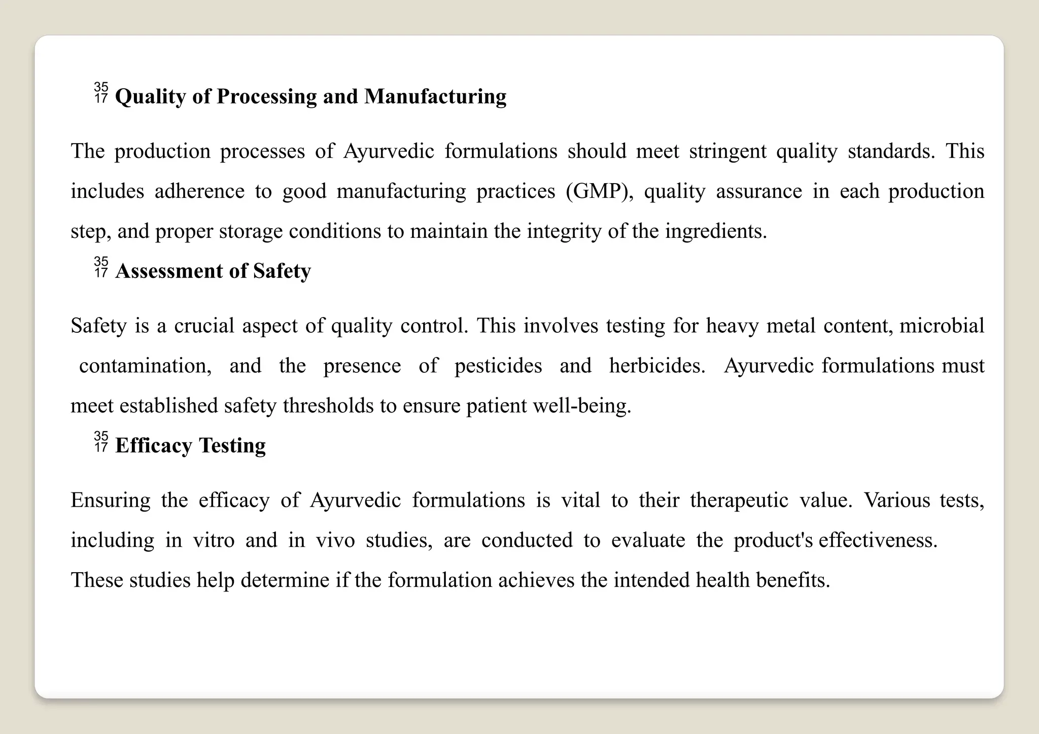 Importance of Quality Control in Ayurveda | PPTX