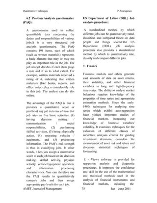 Importance of quantitative techniques in managerial decisions | PDF ...