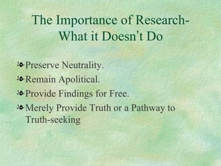 Importance of Research | PPT