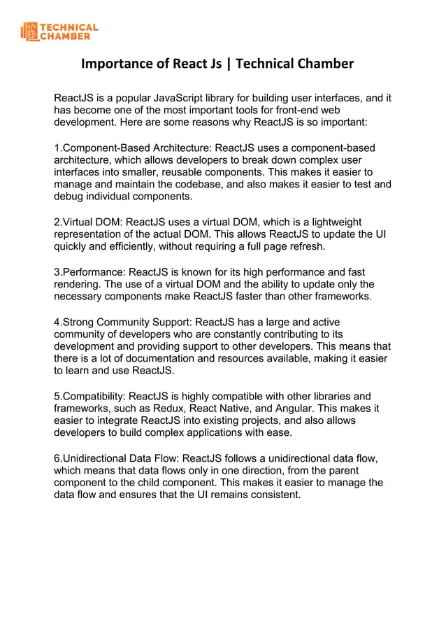 Importance of React Js.pdf