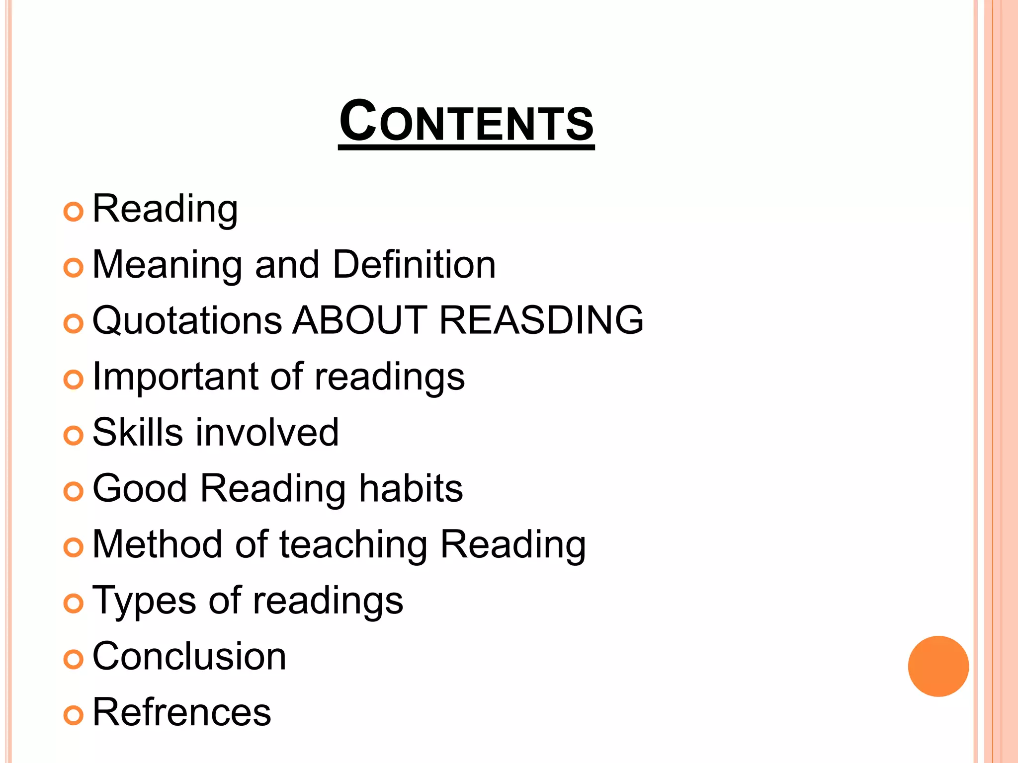 Importance of reading and its types. | PPTX