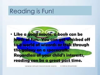 Importance of reading (powerpoint) finished one | PPTX