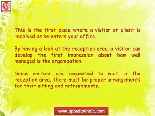 Importance Of Reception Area In Office | Office Furniture | PPT