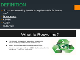 Importance of recycling | PPTX
