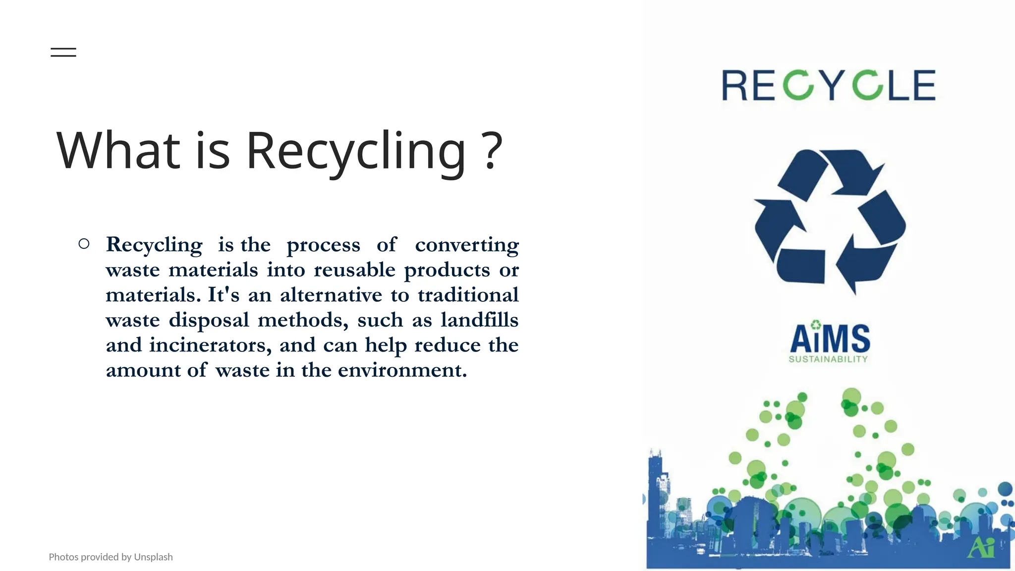Importance of Recycling.pptx for recycling | PPTX
