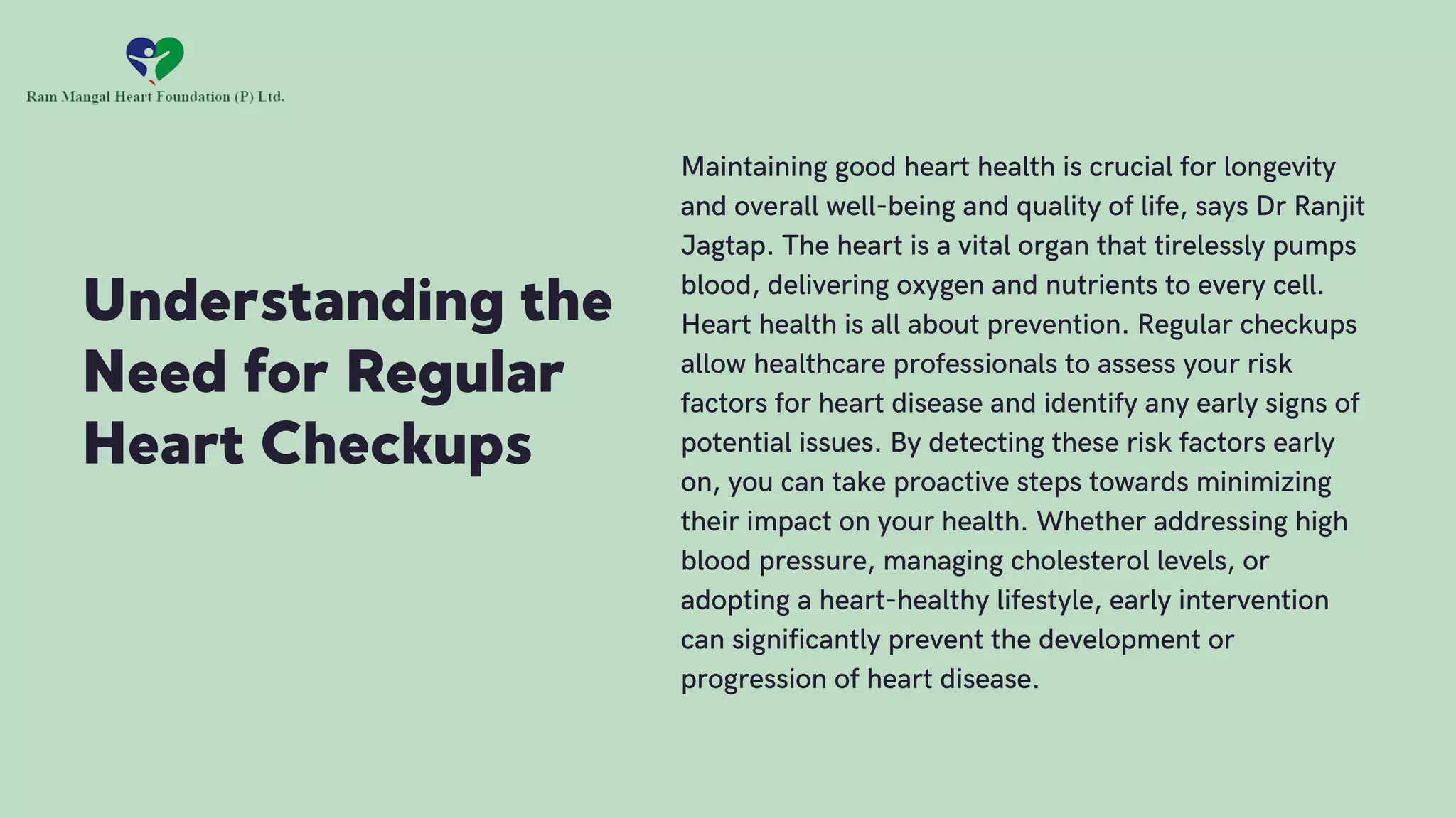 Importance of regular check-ups and screening for heart patients ...