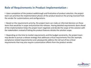 Importance of requirement assurance in product selection | PPTX