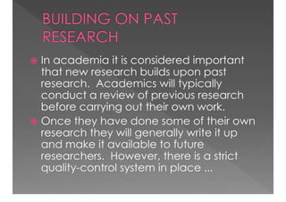 IMPORTANCE OF RESEARCH | PDF