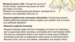 IMPORTANCE OF RESEARCH PPT.pptxfbbbfbbfbfbfb | PPTX