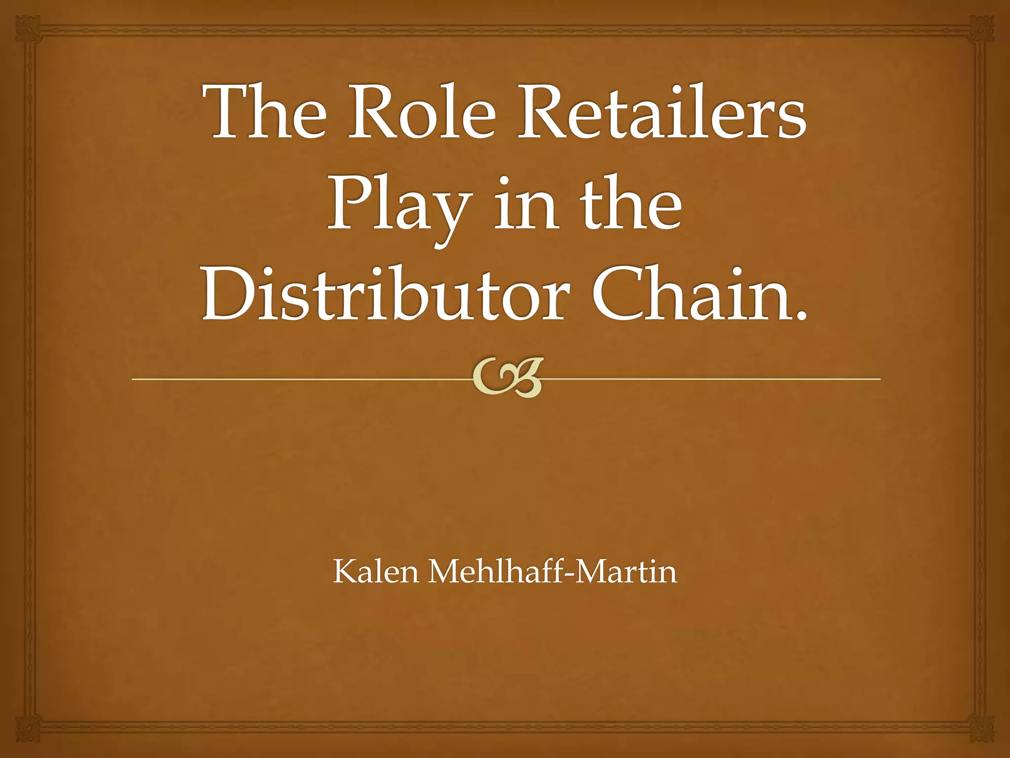 Importance of retailing | PPTX