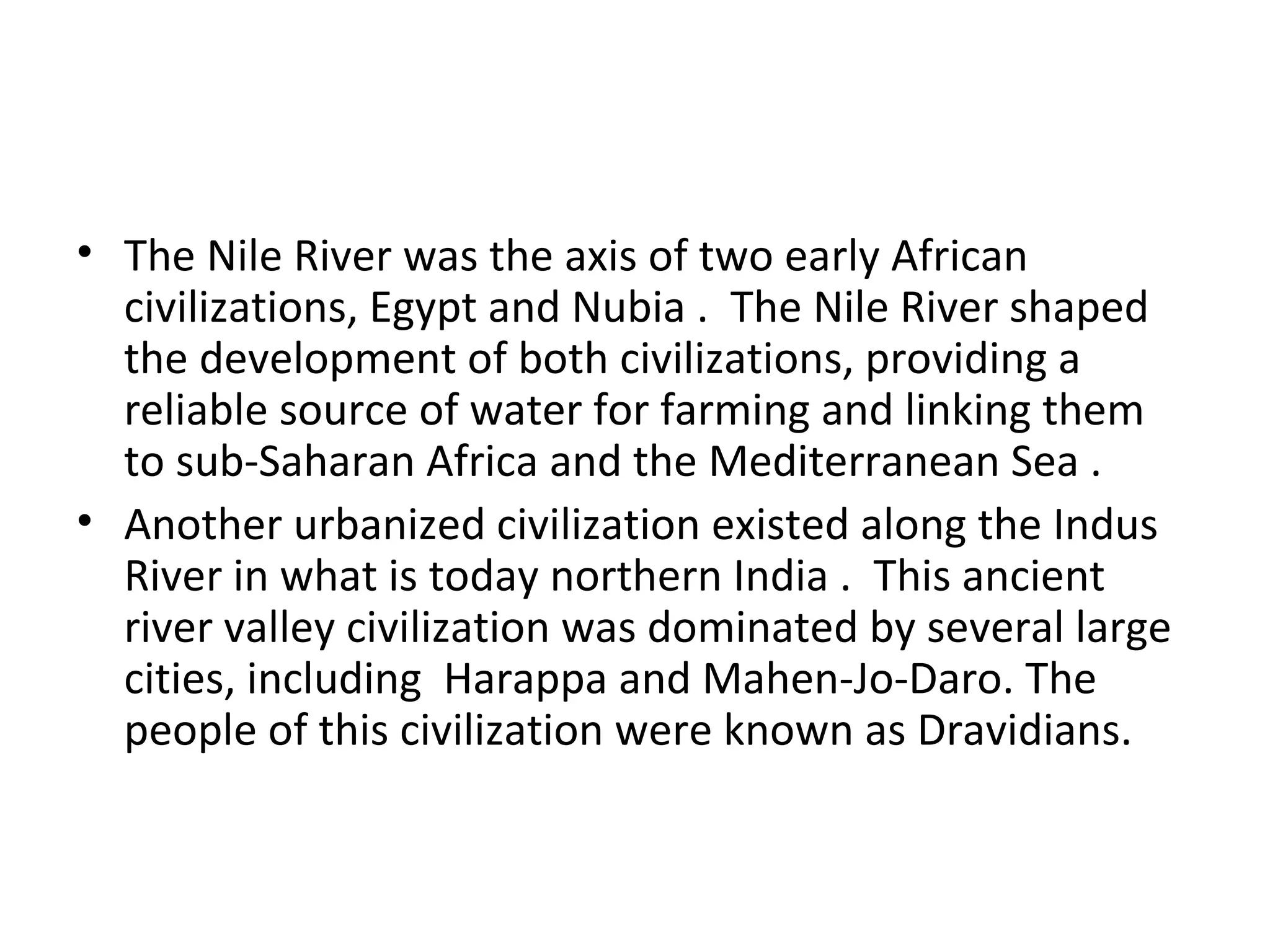 Importance of river in civilization | PPT
