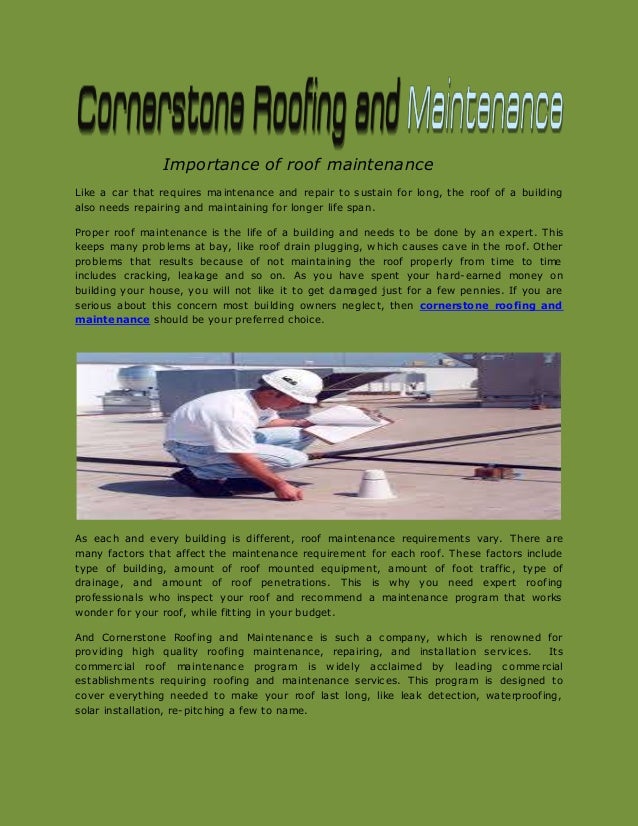 Importance Of Roof Maintenance importance-of-roof-maintenance