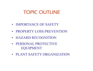 Importance of Safety and How it Relates to Property Loss Prevention | PPT