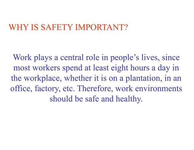 Importance of Safety and How it Relates to Property Loss Prevention | PPT