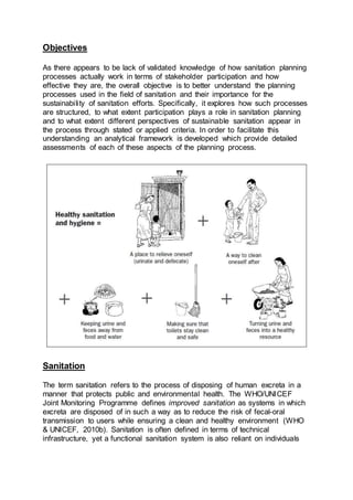 Importance of sanitary services in planning | DOCX | Indoor ...